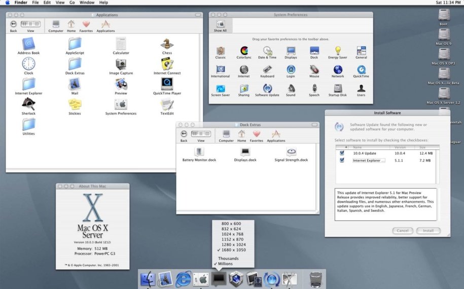 Mac OS X Server 10.0 Cheetah: Release Details - Silicon Features